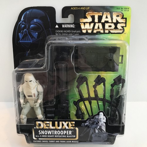 1996 Kenner Star Wars Deluxe Snowtrooper with E-WEB Heavy Repeating ...