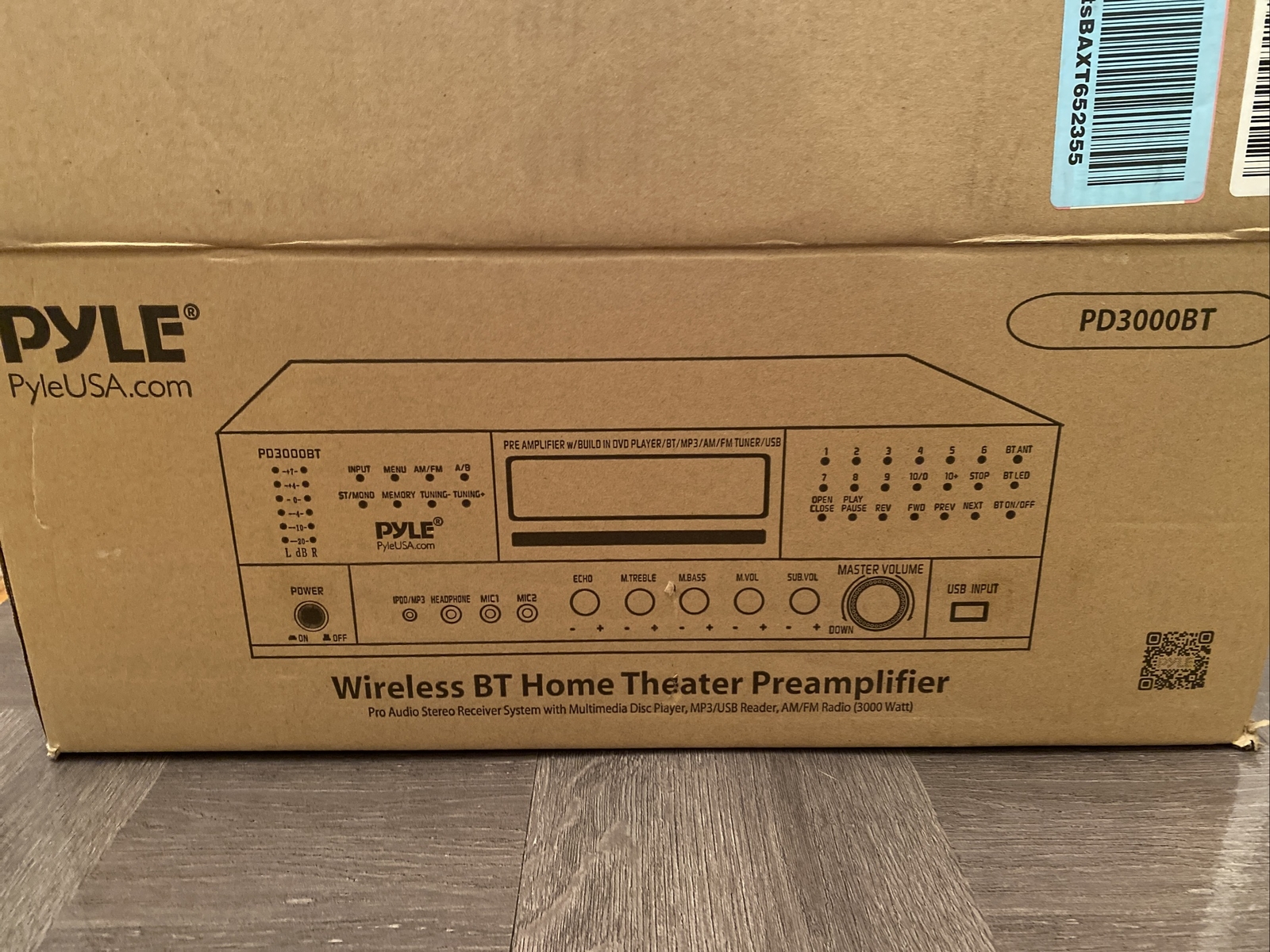 Pyle PD3000BA Bluetooth Home Theater Preamplifier - Black for sale ...