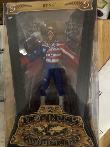 Wwe aew Sting Defining Moments Figure Signed | eBay