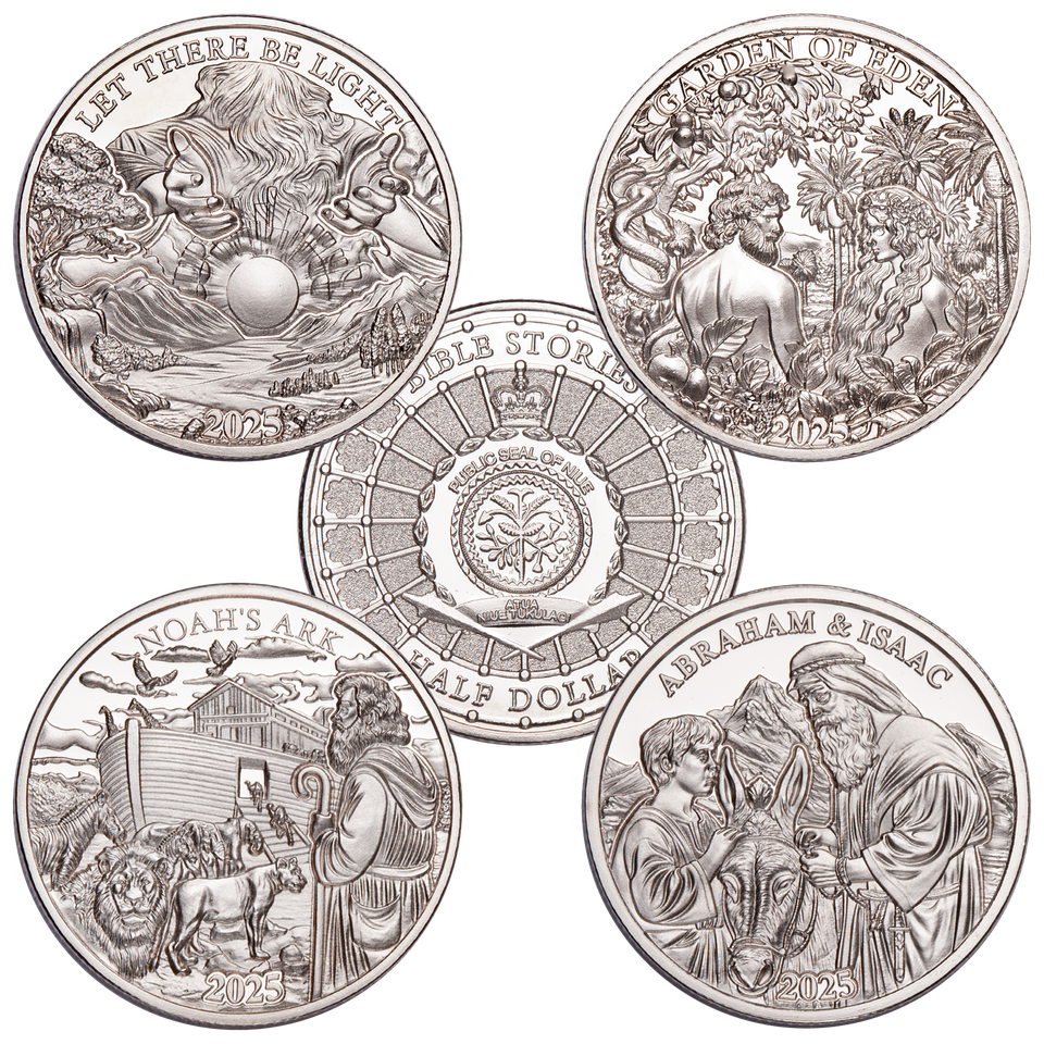 2025 Niue Half Dollar Bible Stories Folder with 8 Coins | eBay