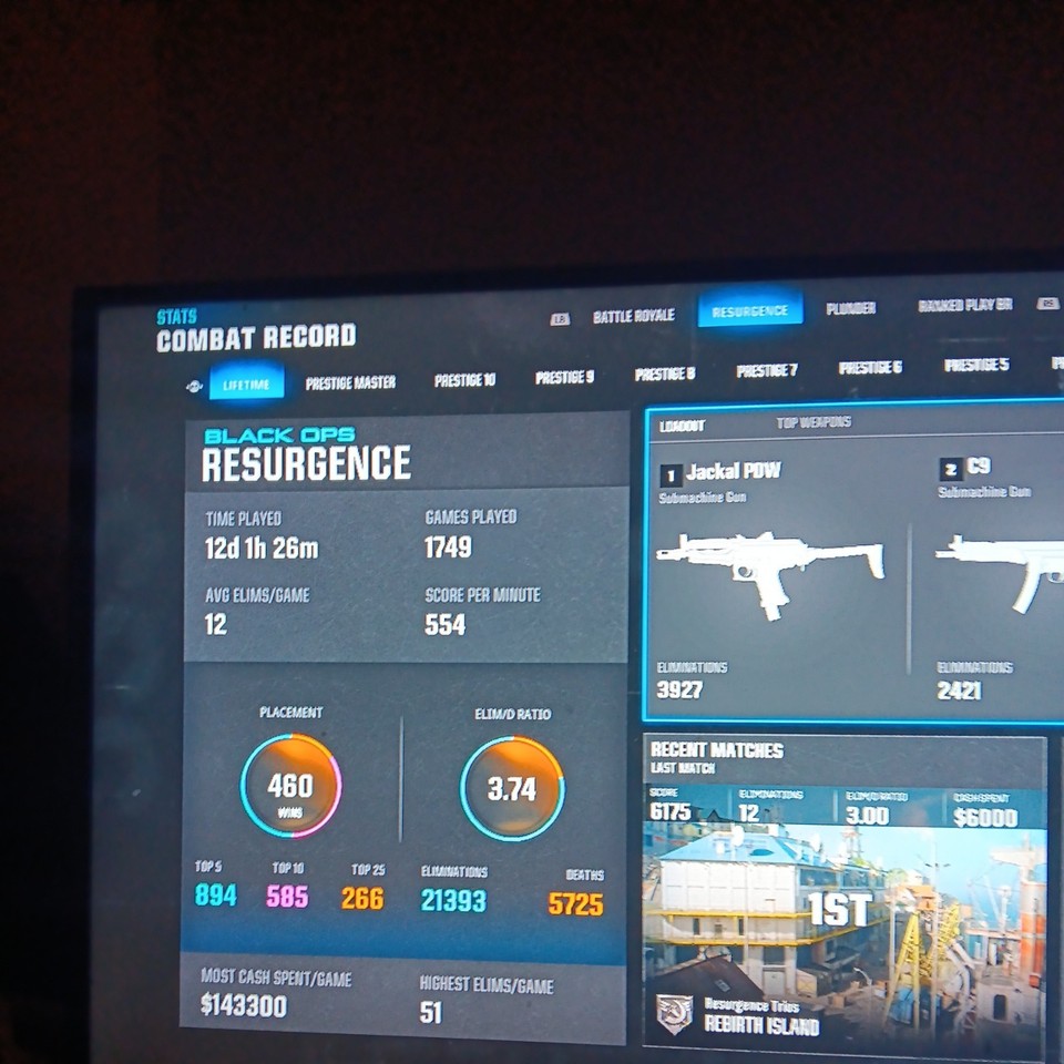 BO6 ACCOUNT LEVEL 800 & ABYSS + DARK MATTER | eBay