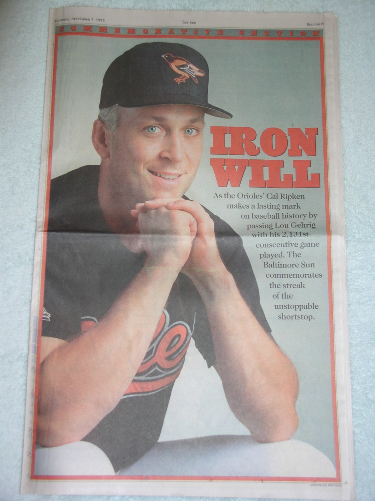 Cal Ripken Jr. Breaks Consecutive Games Record – Original Baltimore ...