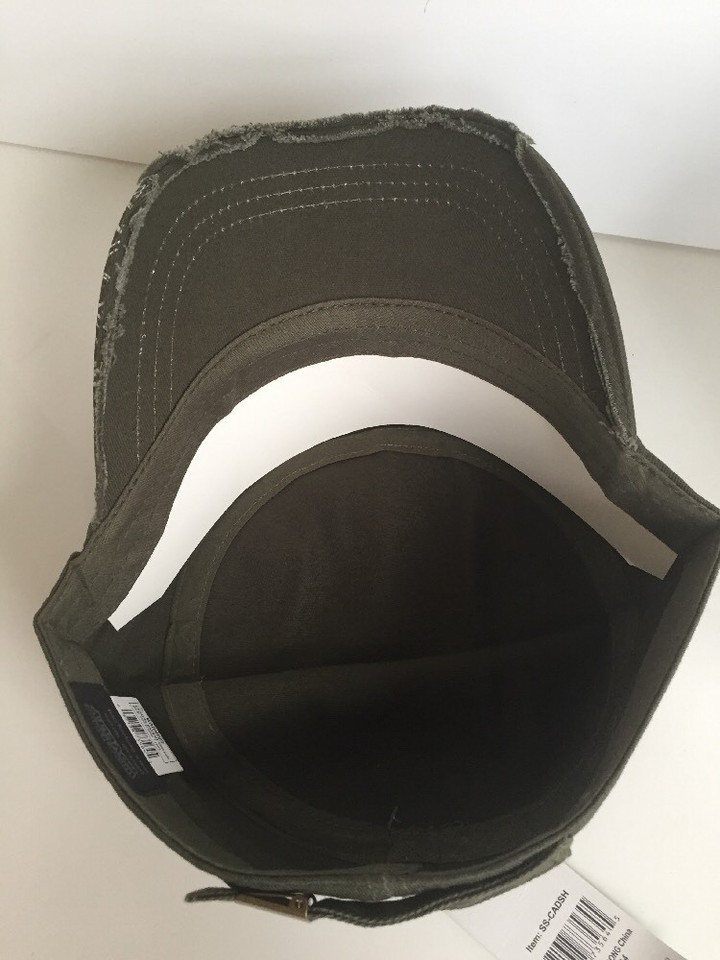 Irish Shamrock Distressed Cadet Cap With Clover Patch -Adjustable ~NEW ...