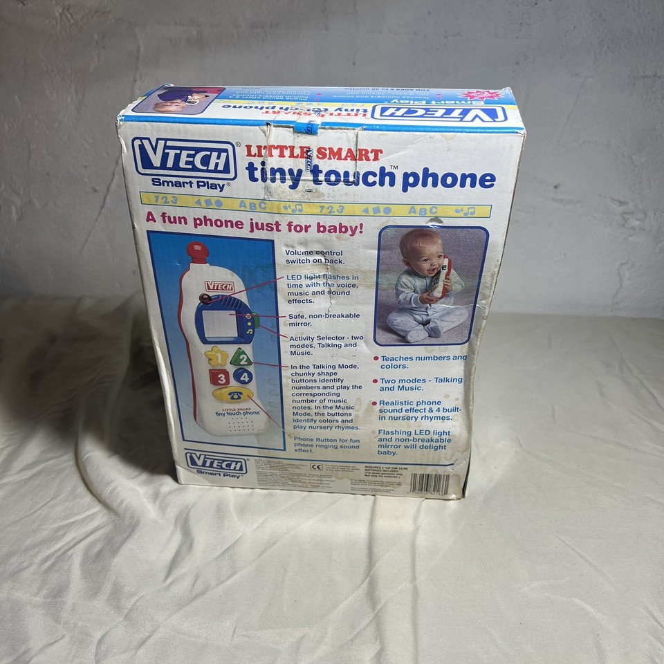 Vintage Vtech Little Smart Tiny Touch Phone Baby Learning Toy Numbers ...