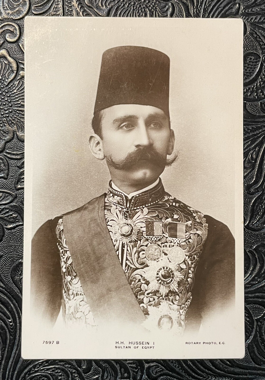 EGYPT, 1914 - 1917 REAL PHOTO POSTCARD OF SULTAN HUSSEIN KAMEL. UNUSED ...