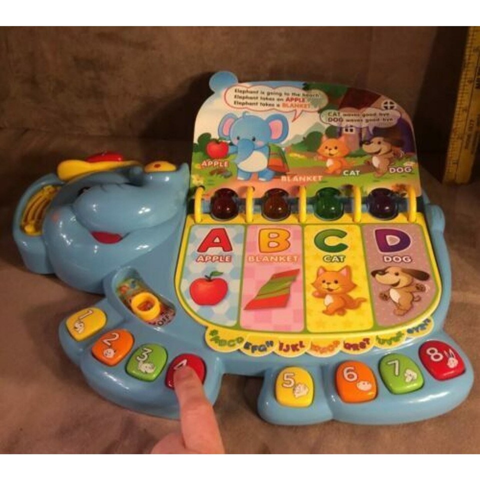 VTech Touch & Teach Elephant 2014 Learning Numbers and Letters Tested ...