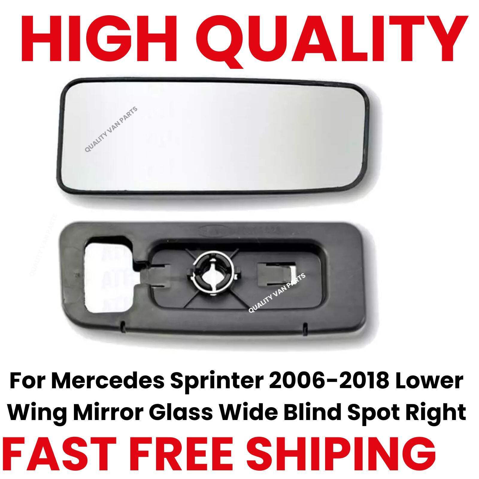 For Mercedes Sprinter 2006-2018 Lower Wing Mirror Glass Wide Blind Spot ...