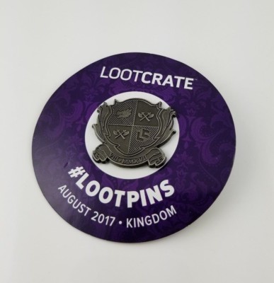 Loot Crate August 2017 Kingdom Loot Pin Coat of Arms | eBay