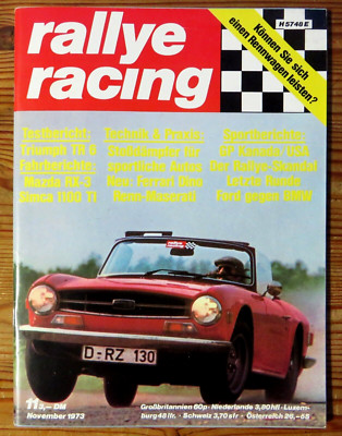 Rallye Racing 11/73 Test Triumph TR6, Mazda RX-3,Simca 1100 ...