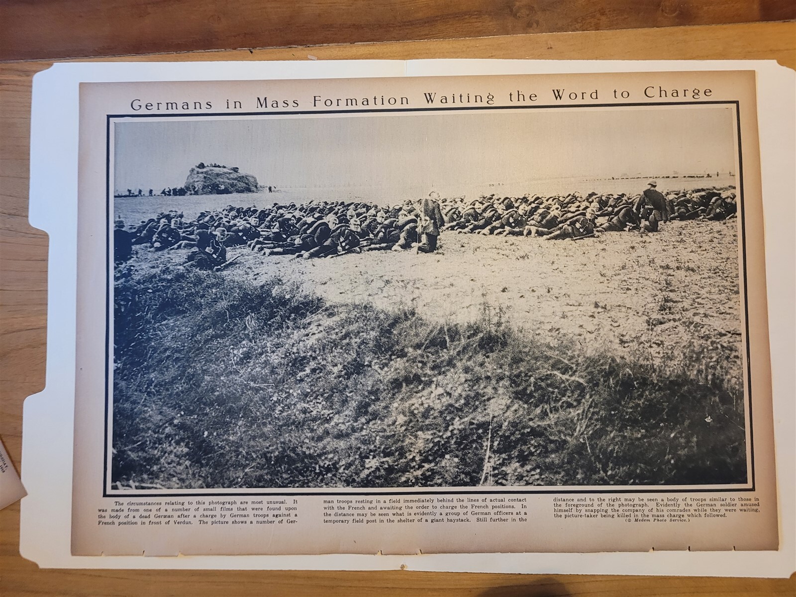 German Troops Battle of Verdun Mass Formation 1916 WW1 World War 1 ...
