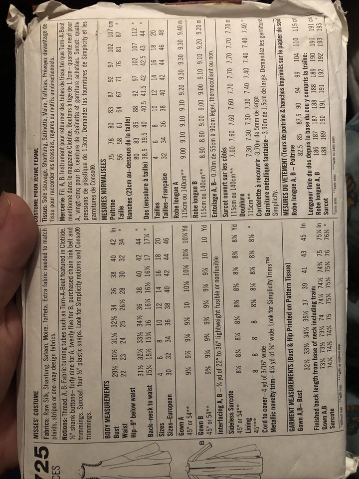 Simplicity Sewing Pattern #8725 Medieval Collection Misses’ Costume ...