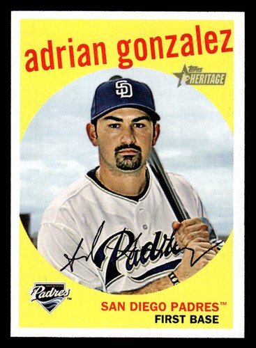 Adrian Gonzalez San Diego Padres 2008 Topps Heritage #188 | eBay