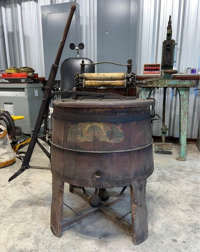 Antique Quickeryet Wood Washing Machine | eBay