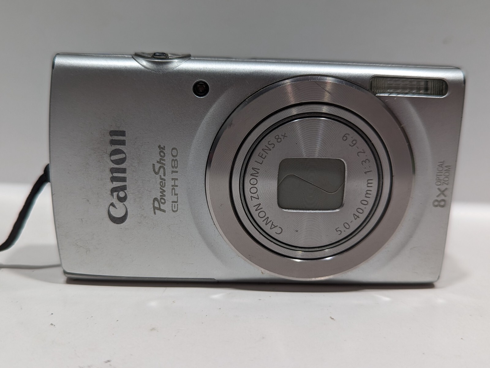 Canon PowerShot ELPH 180 20MP Digital Silver Camera w/ Battery Charger ...