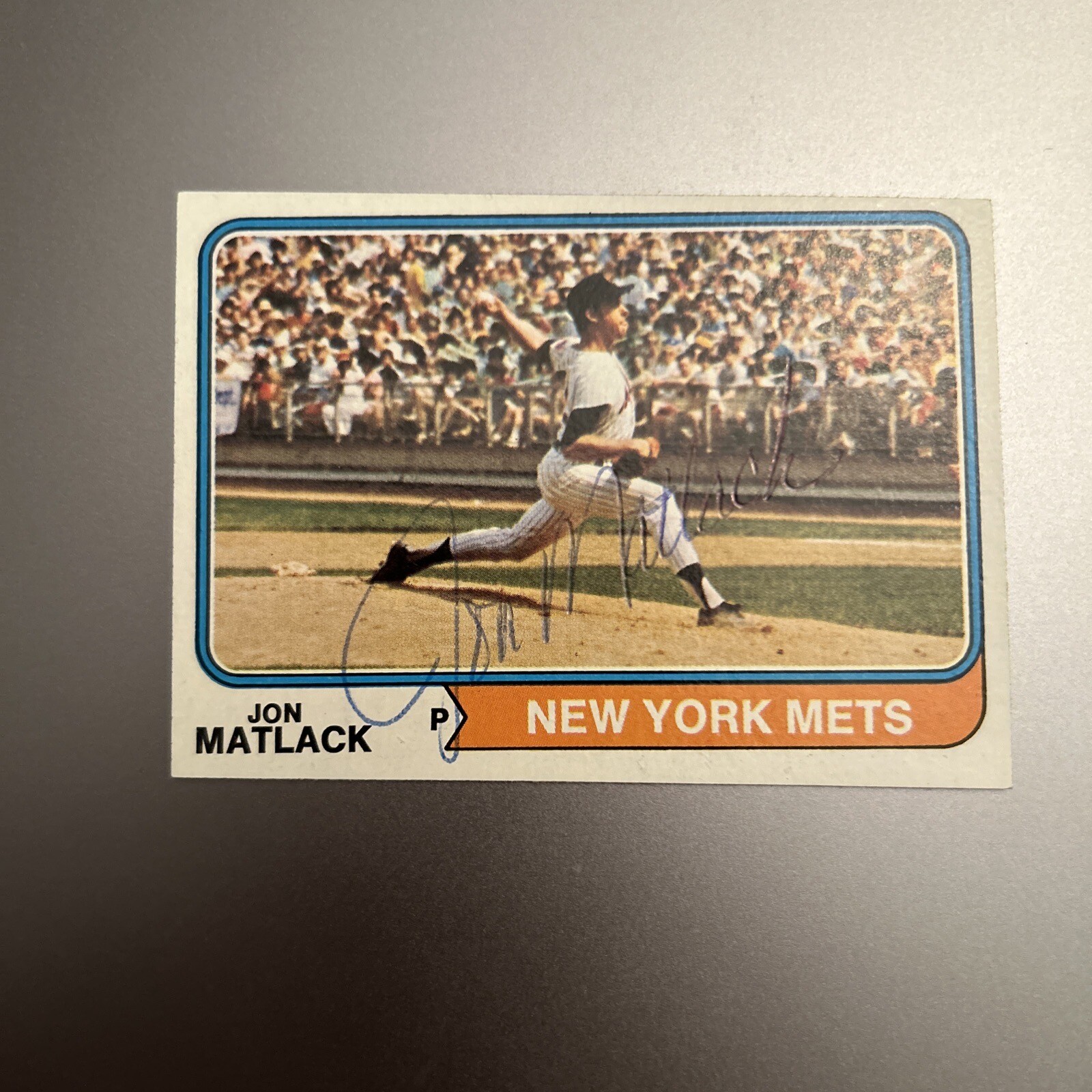 JON MATLACK 1974 TOPPS AUTOGRAPHED SIGNED AUTO BASEBALL CARD | eBay