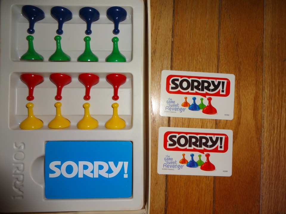 Vintage Sorry Board Game by Parker Brothers 1972 Complete | eBay UK