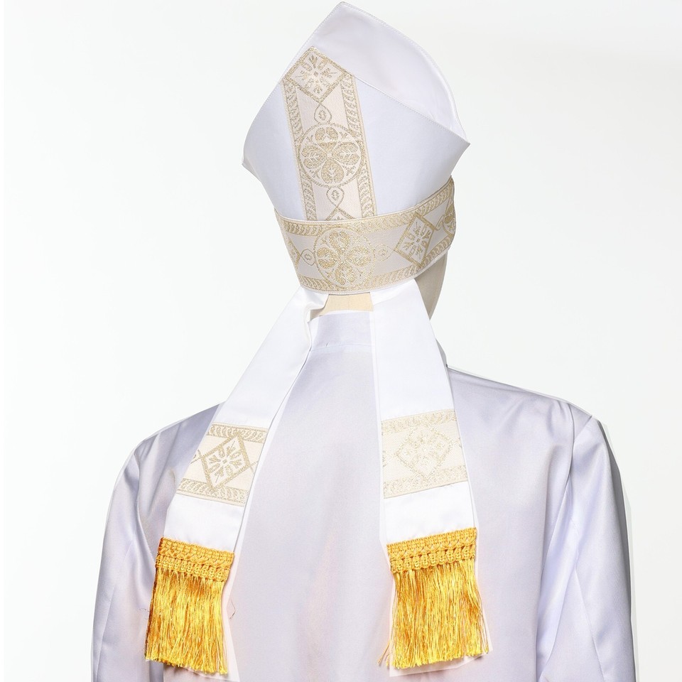 Catholic Bishop Hat Papal Mitre Hat Clergy Headgear Priest Hats for ...