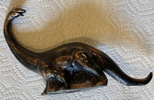 Vintage Sinclair Gas Station Metal Dinosaur Bronto Bank with stopper | eBay