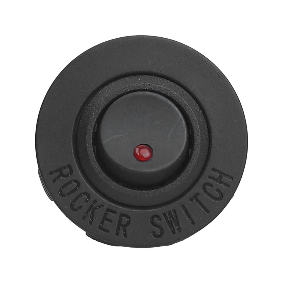 Sleek Design 3Pin Round Rocker Switch 12V with LED Light Ideal for ...