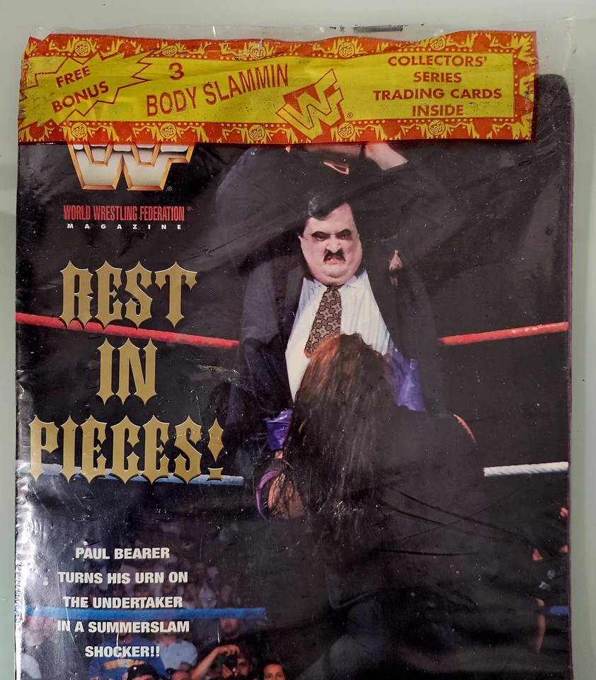 WWF Magazine November 1996 Paul Bearer Undertaker w/ Trading Cards | eBay