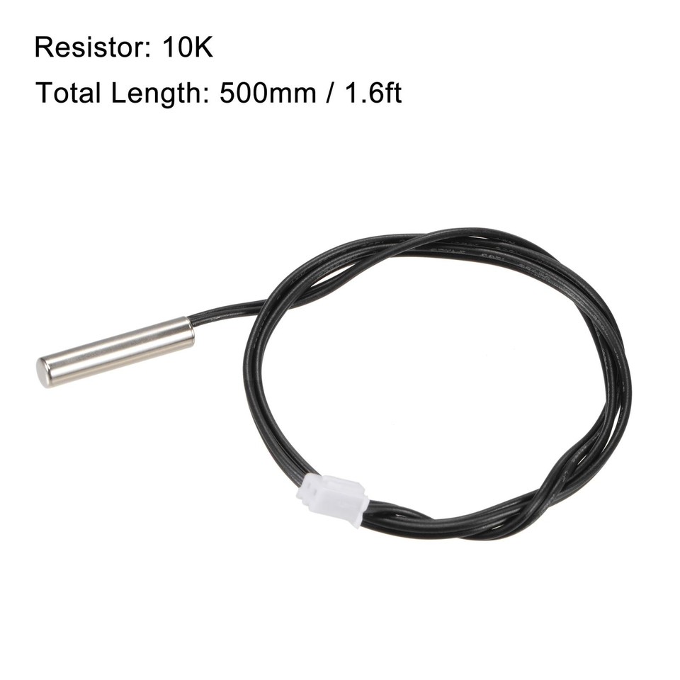5pcs 10K Temperature Sensor Probe, Stainless Steel Thermal Sensor Probe ...
