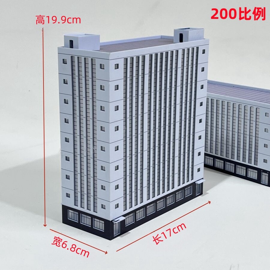 1/200 Scale Diorama Building Model City Street View Scene Display ...