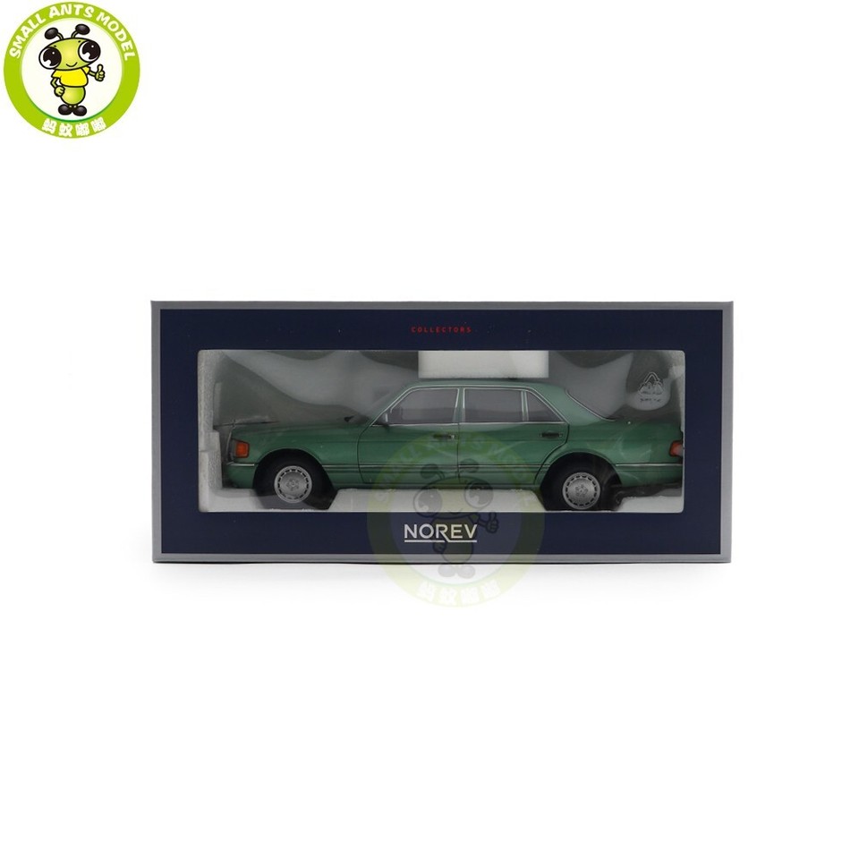 1/18 Mercedes Benz 560 SEL 1991 Norev 183469 Green Diecast Model Toy ...