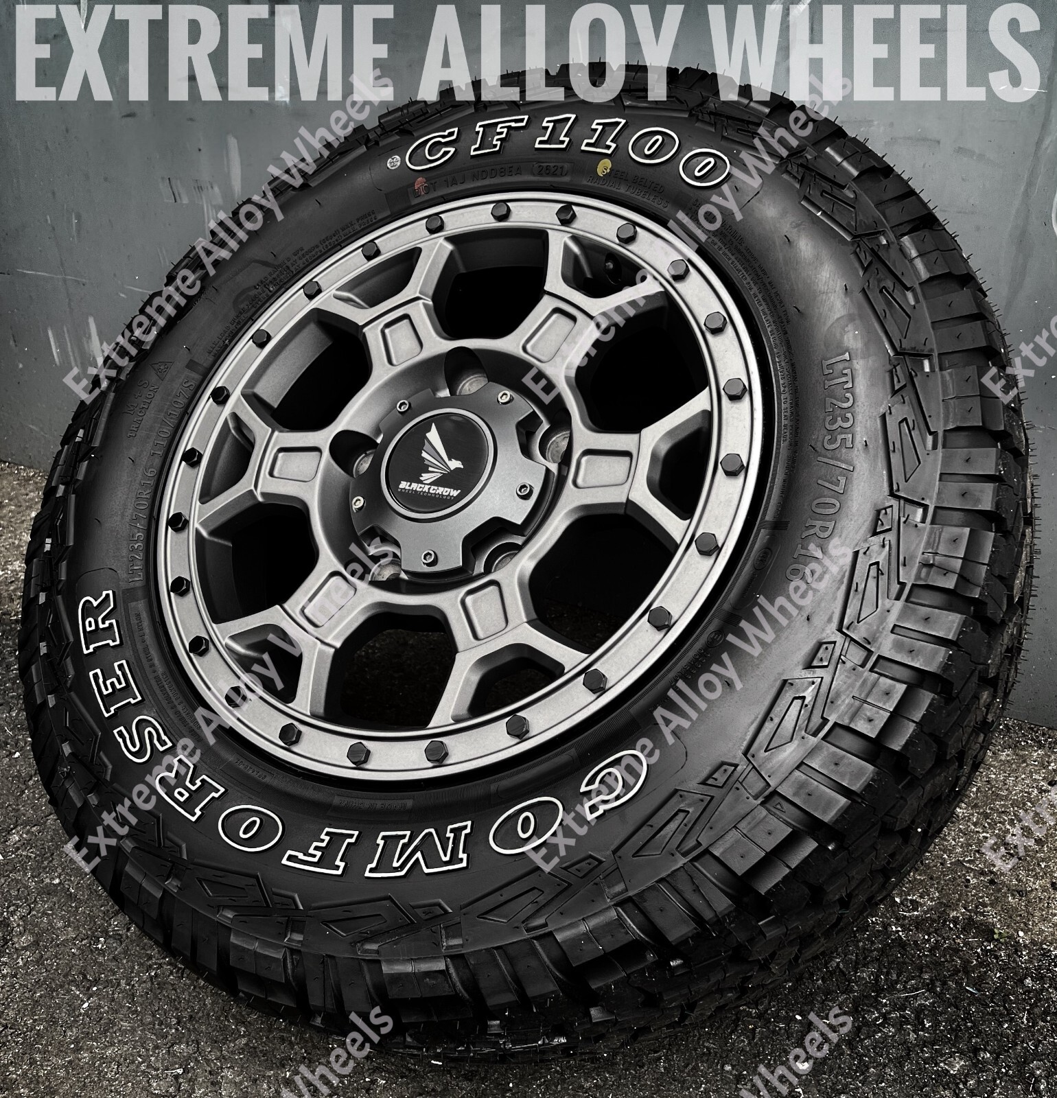 16" Grey AT2 Alloy Wheels Mercedes Sprinter 6x130 Comforser All Terrain ...