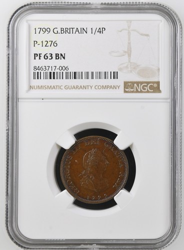 1799 GEORGE III - Bronzed Proof FARTHING...P1276 NGC PF63BN | eBay UK