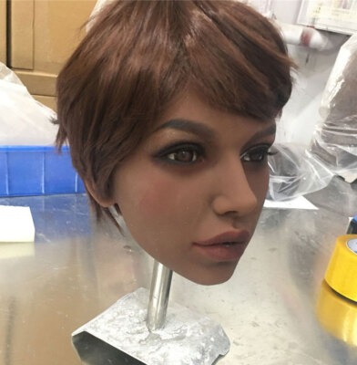 Real Head Oral Sex Toys For Black Huge Doll TPE DOLL ( one head with ...
