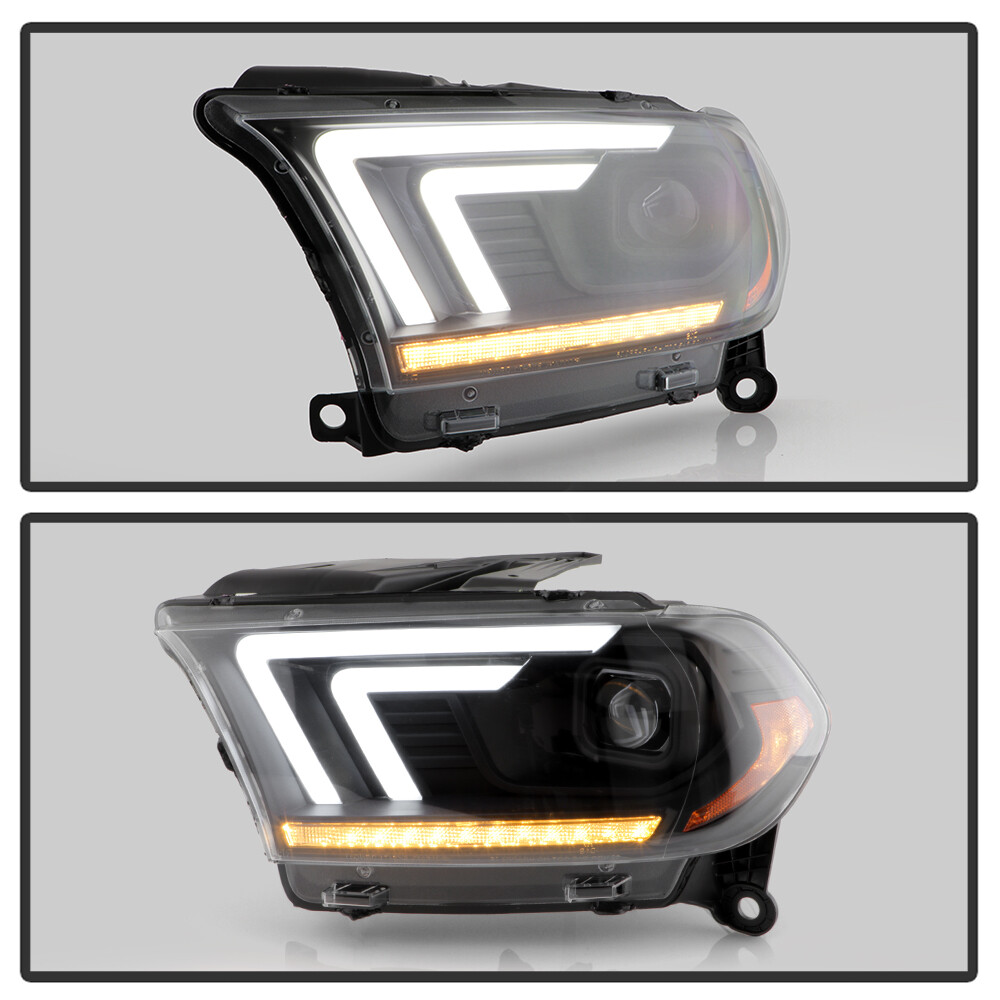 2011-2013 Dodge Durango DRL Light Bar Headlights w/Sequential LED ...