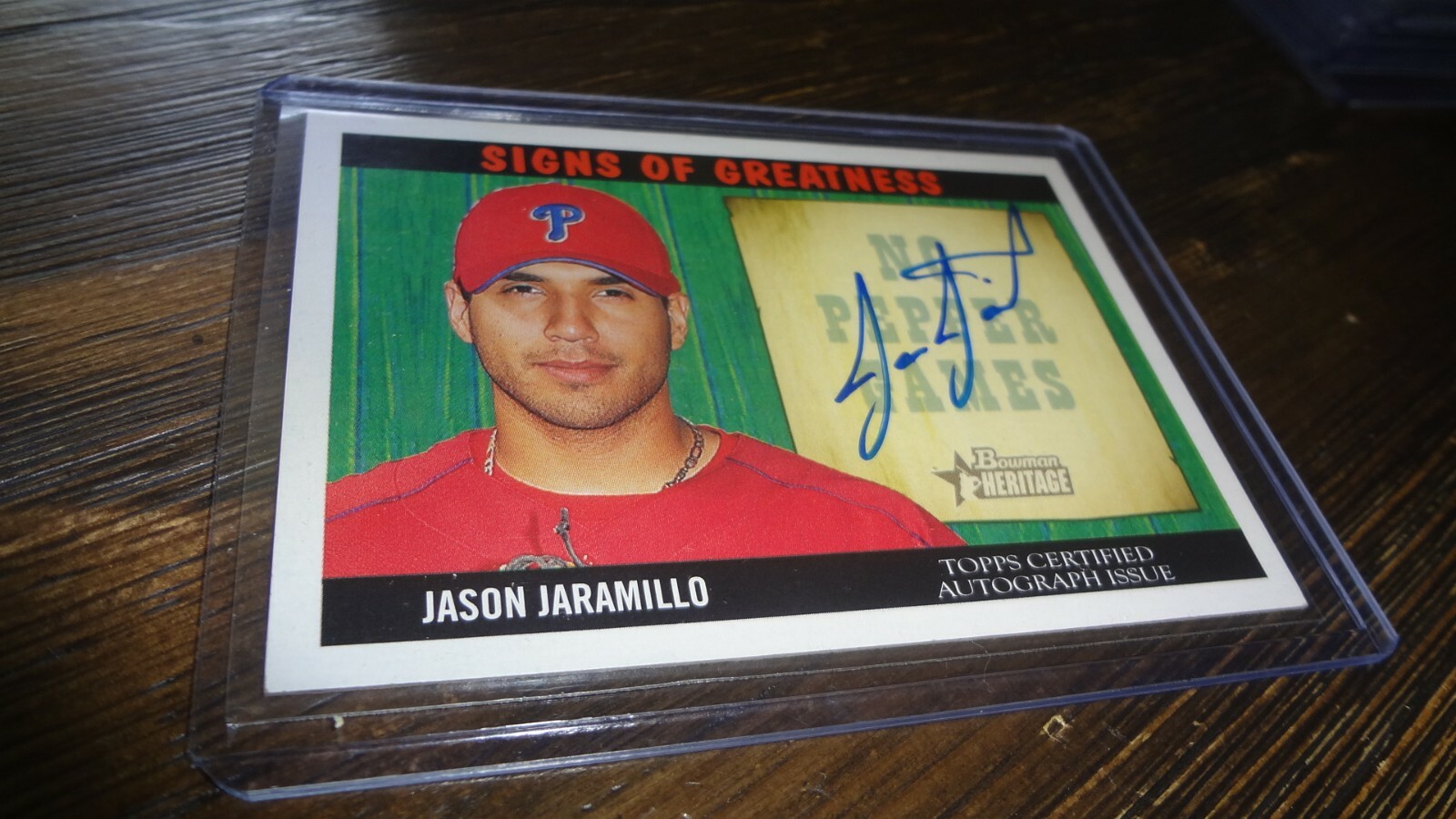 2005 BOWMAN HERITAGE SG-JJ JASON JARAMILLO AUTOGRAPHED BASEBALL CARD | eBay
