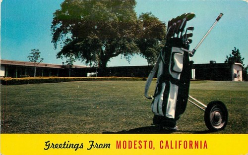 California Modesto Del Rio Golf Country Club Crocker Roadside Postcard ...