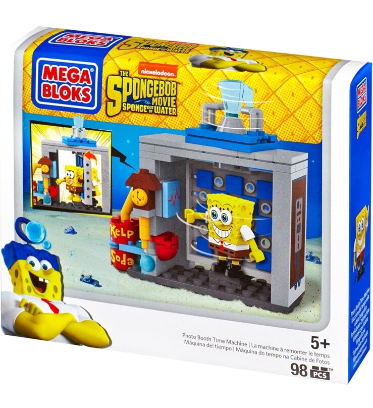 Mega Bloks Photo Booth Time Machine Spongebob Movie sponge out of Water ...