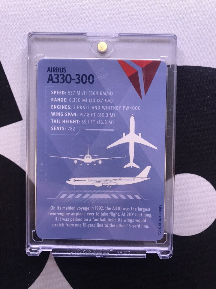 A330 Delta Airlines Trading Card | eBay