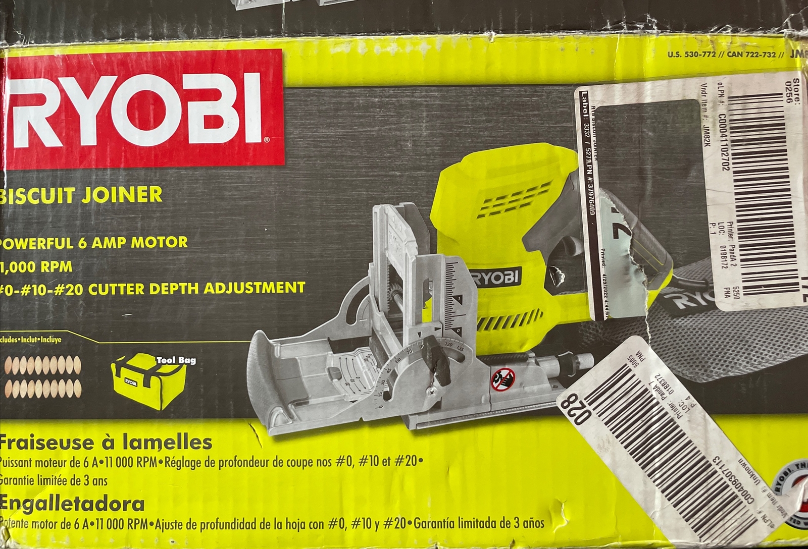 USED Excellent Condition RYOBI JM83K Biscuit Joiner (Corded ...