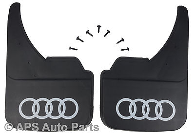 Universal Car Front Rear To Fit Audi Logo A8 Q3 Q5 Q7 Quattro Mud Flaps ...