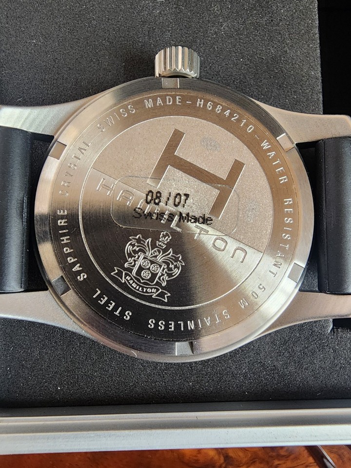 *NIB* Hamilton SWAT Movie Collab Khaki Field Quartz Watch Limited Ed ...