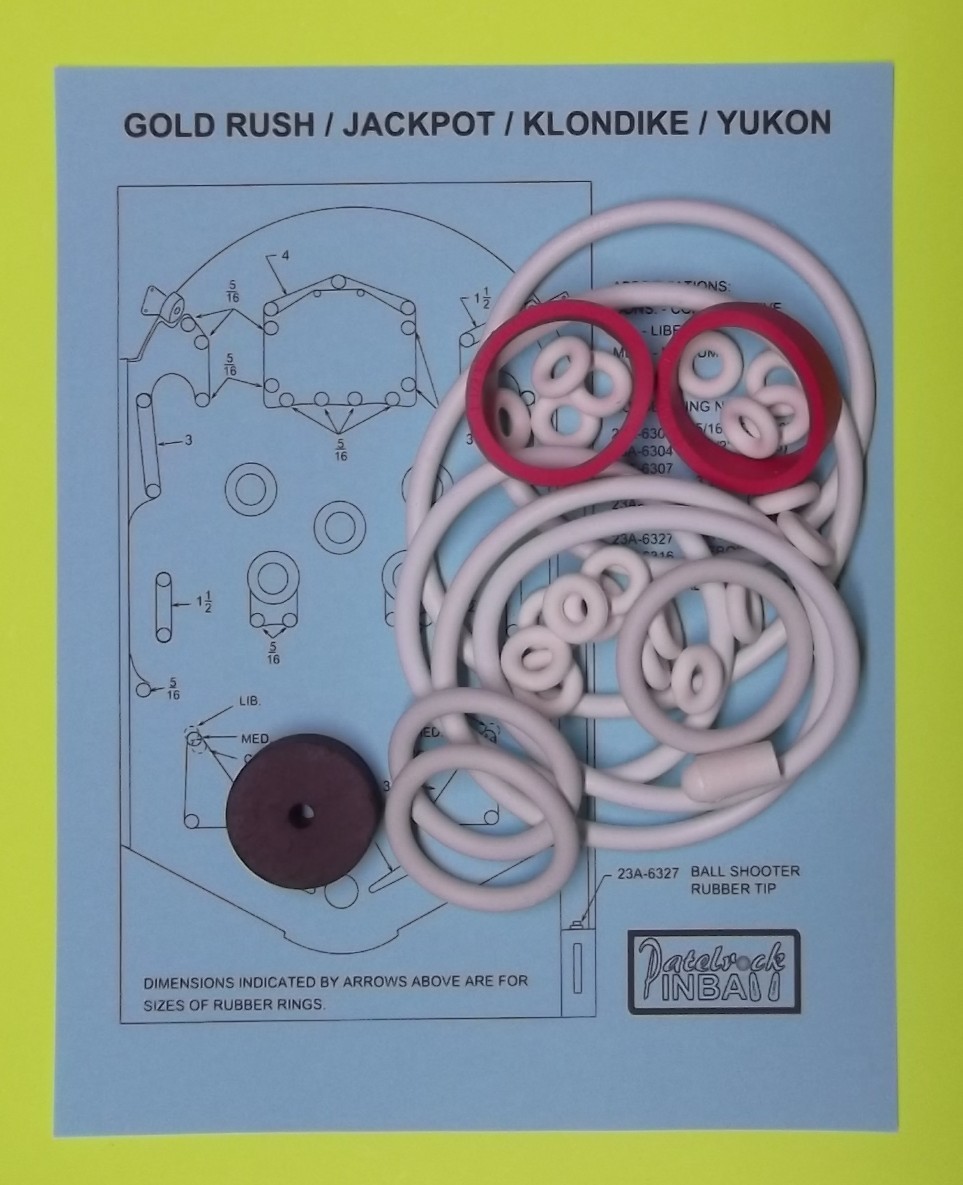 1971 Williams Jackpot / Klondike / Gold Rush / Yukon Pinball Machine ...