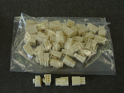 50 Pieces AMP TE Connectivity 172168-1 Mate-N-Lok Plug 6 Position NEW ...