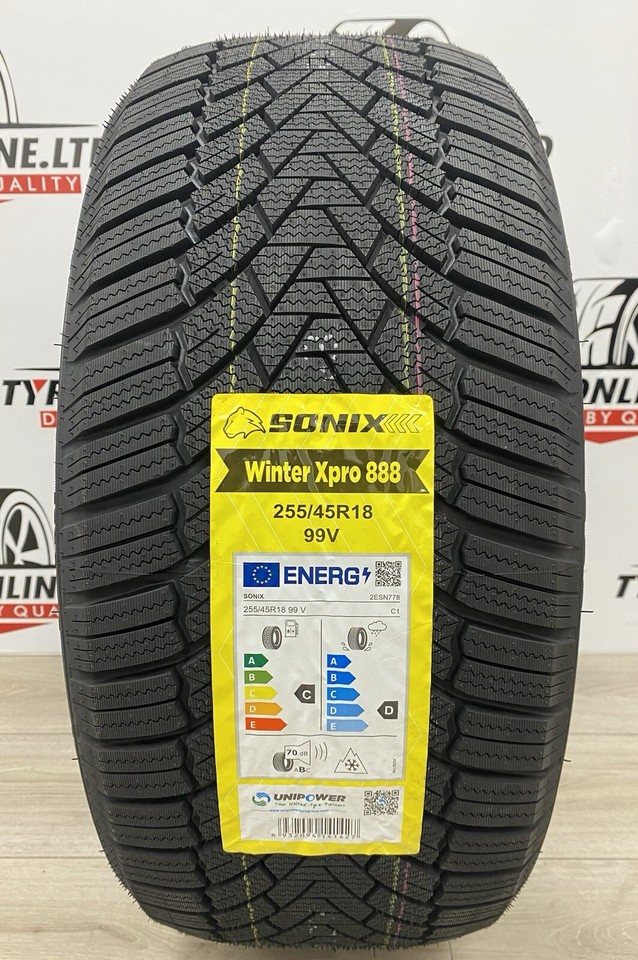 2 X 255 45 18 SONIX WINTER 99V 255/45ZR18 BRAND NEW M+S TYRES 2554518 ️ ...