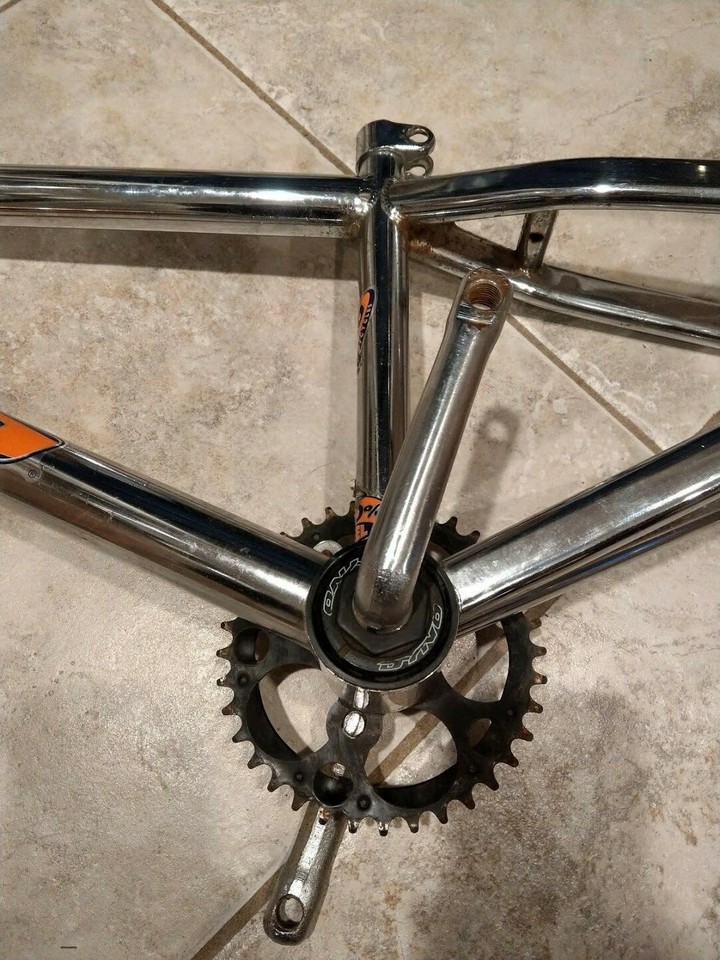 GT Dyno Blaze Freestyle Race 90s Mid School Retro Chrome BMX Frame | eBay