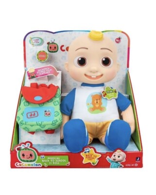 Cocomelon JJ Musical Back to School Plush Doll with Backpack target ...