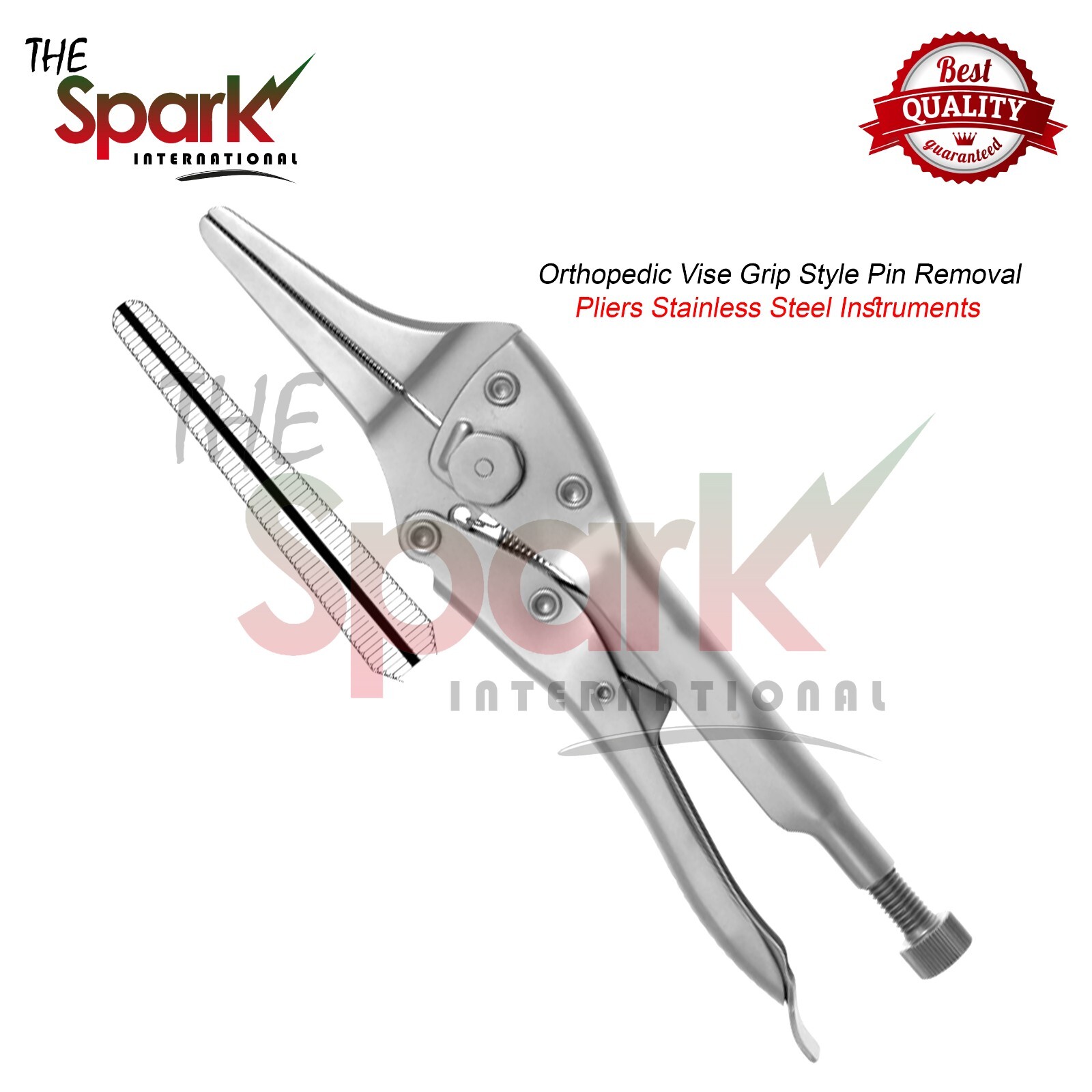 Orthopedic Vise Grip Style Pin Removal Pliers Stainless Steel ...