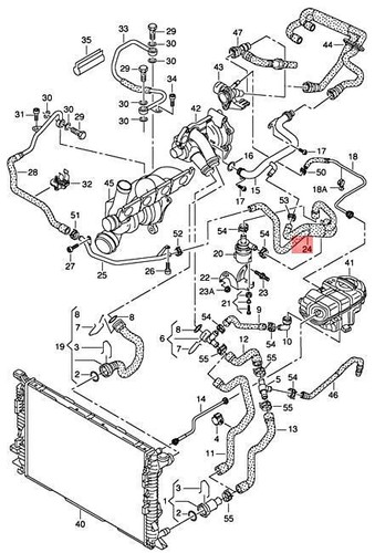 Genuine AUDI A6 Avant S6 quattro A6L 4G2 4G5 4X8 Coolant Hose ...