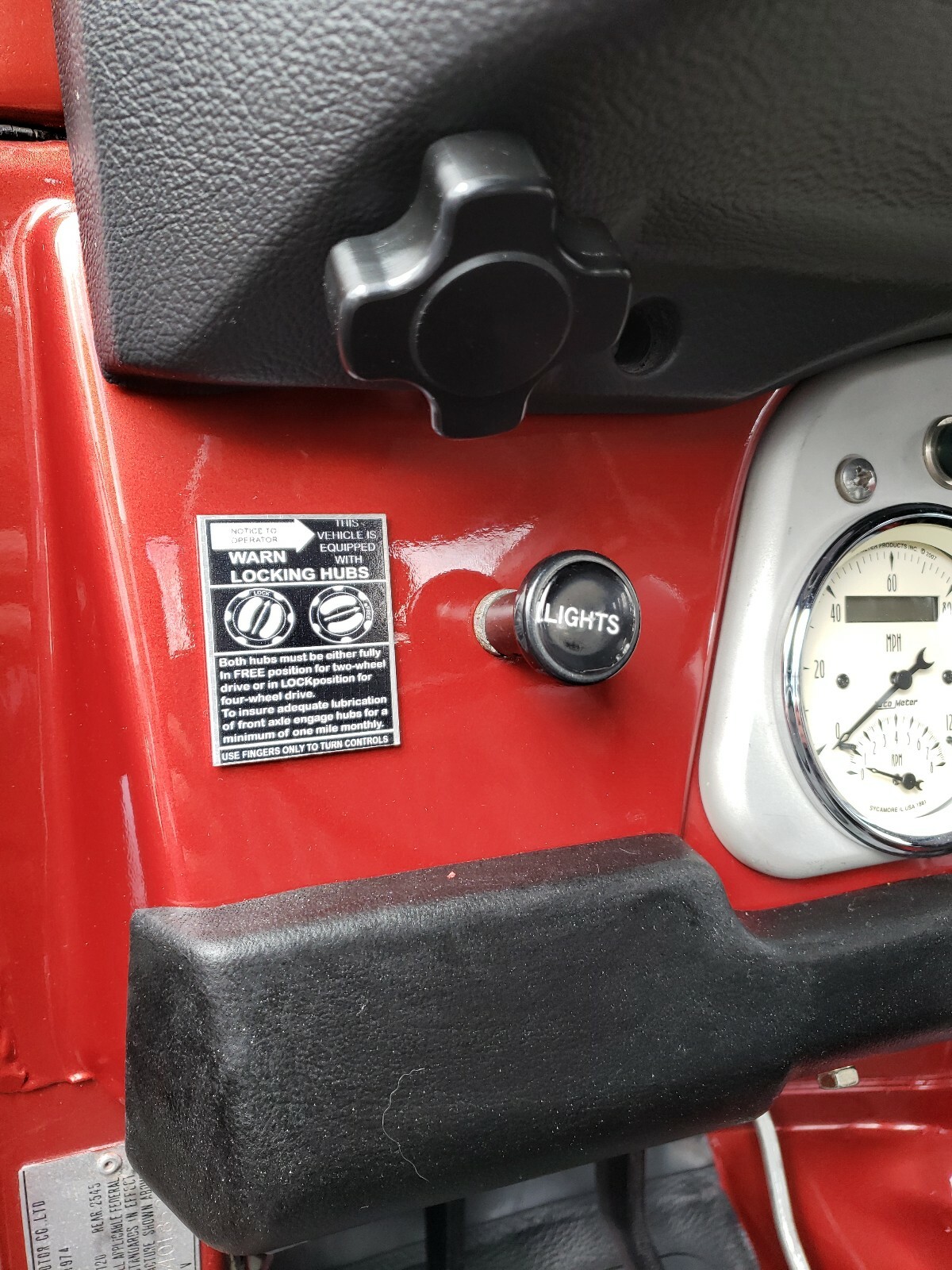 FJ40 FJ45 Toyota Landcruiser Warn Locking Hub Decal Plate Custom | eBay