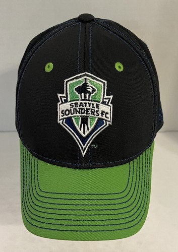 Seattle Sounders FC Hat Blue Green Embroidered Adidas Climalite MLS ...