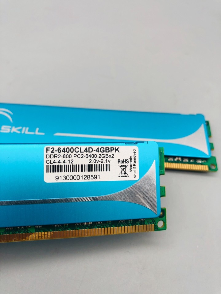 G. SKILL 4GB (2X 2GB) F2-6400CL4D-4GBPK PC2-6400 DDR2 RAM #12 | eBay