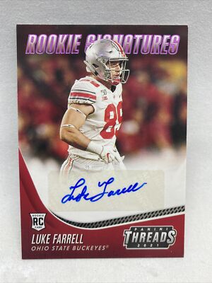 2021 Panini Threads Luke Farrell Rookie Signatures Auto #TS-LKF Jaguars ...