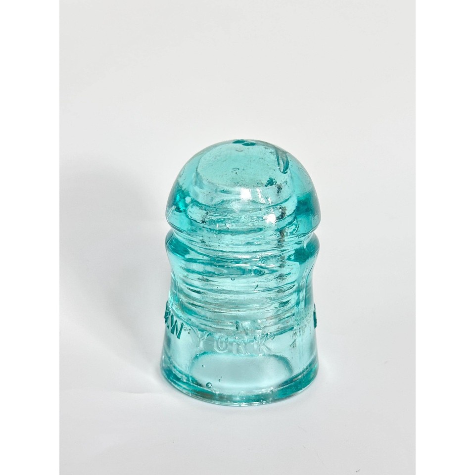Antique Aqua 102 W Brookfield NY Glass Insulator | eBay